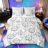 Castle Fairy Volleyball Print Twin Bedding 7-Piece, Sport Ball Game ...