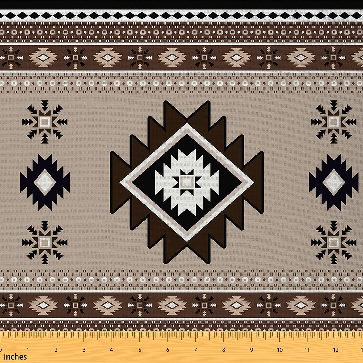 Castle Fairy Western Aztec Fabric by the Yard 2 Yard,Abstract Geometric ...