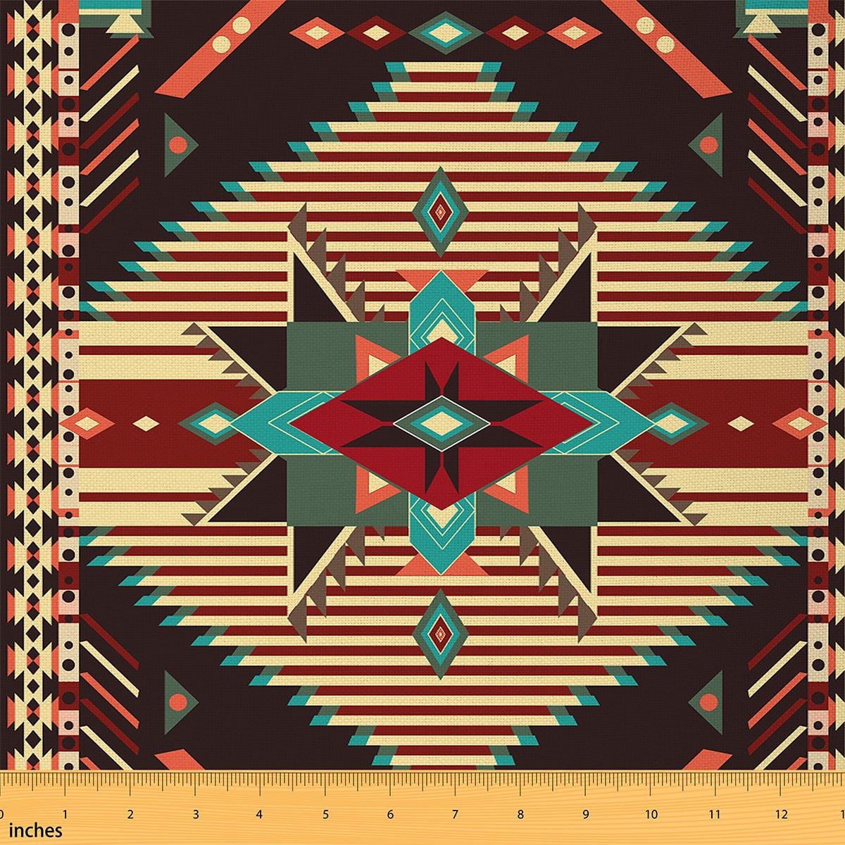 Castle Fairy Western Aztec Fabric by the Yard 2 Yard,Abstract Geometric ...
