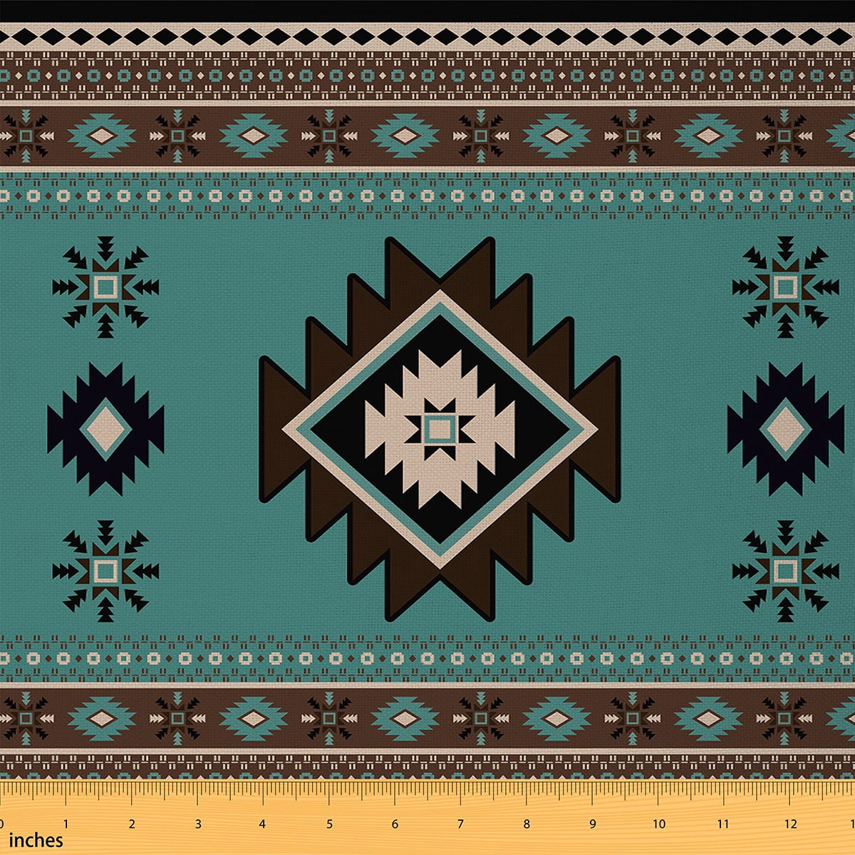 Castle Fairy Western Aztec Fabric by the Yard 3 Yard,Abstract Geometry ...
