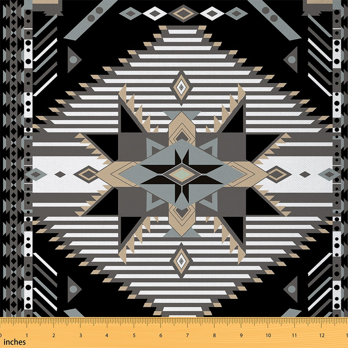 Castle Fairy Western Aztec Fabric by the Yard 3 Yard,Abstract Geometric ...