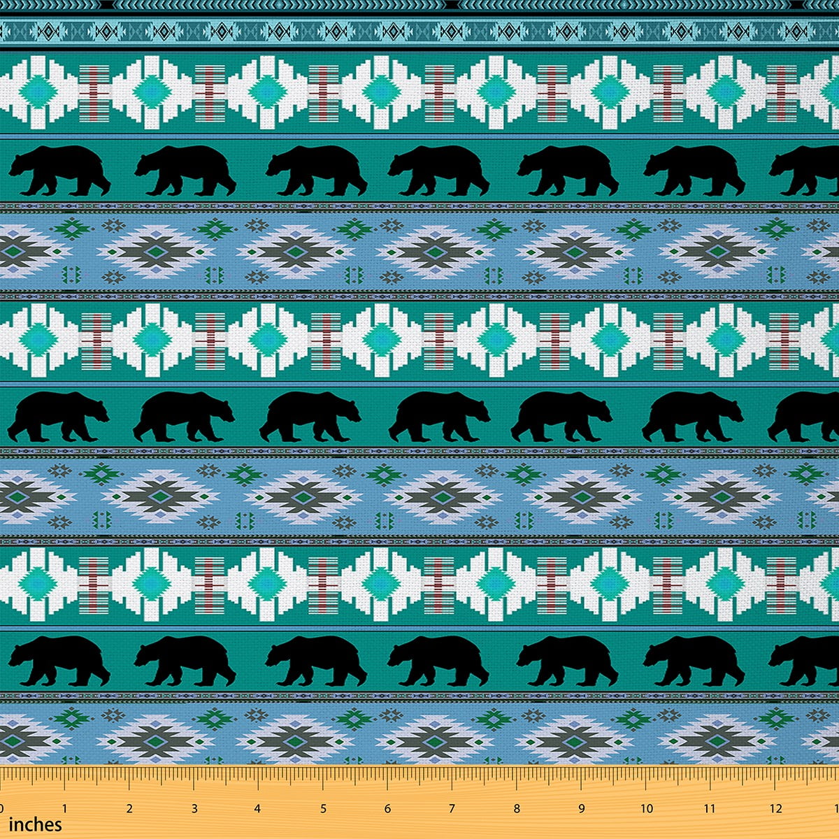 Castle Fairy Western Aztec Fabric by the Yard 3 Yard,Woodland Animal ...