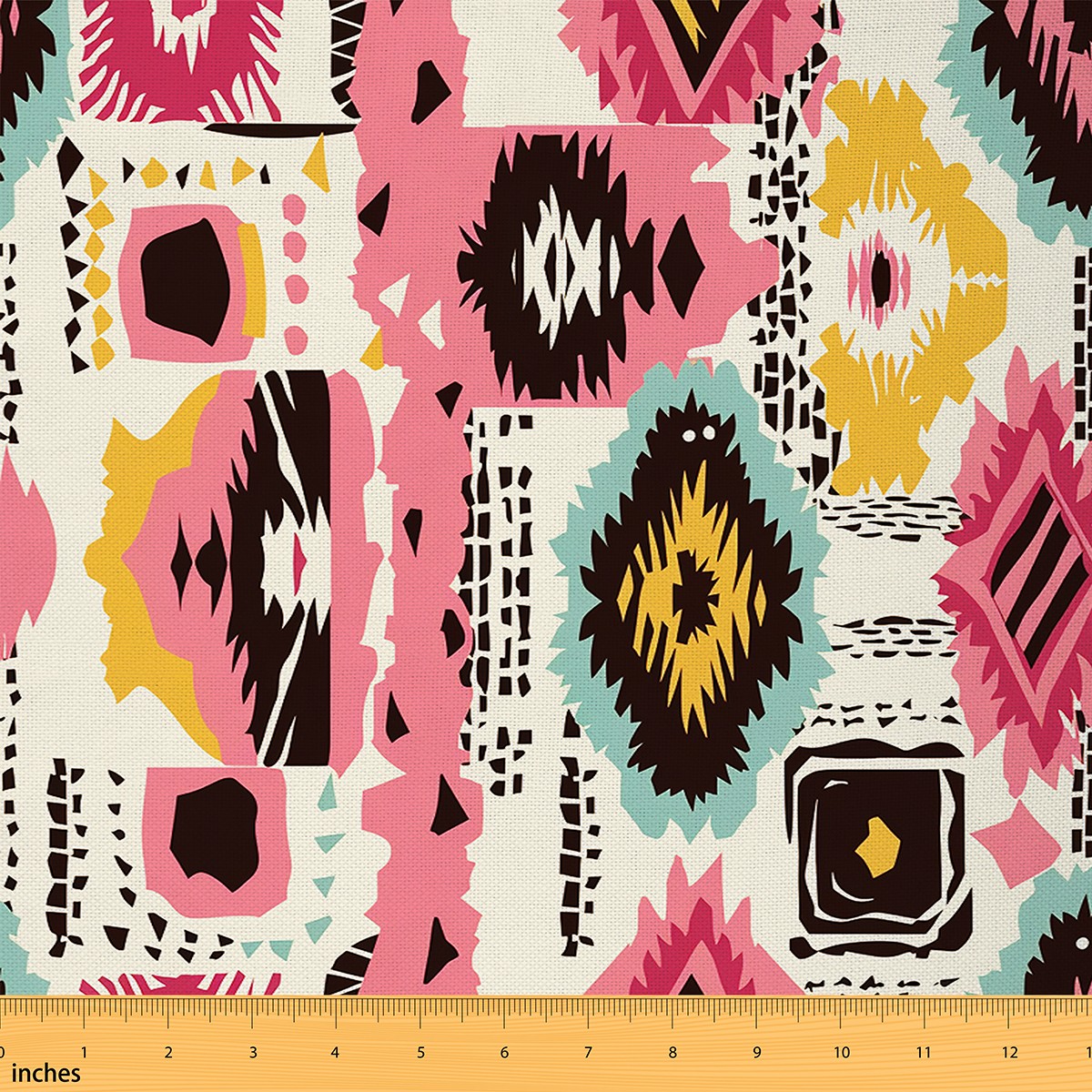 Castle Fairy Western Aztec Fabric by the Yard 5 Yard,Abstract Geometric ...