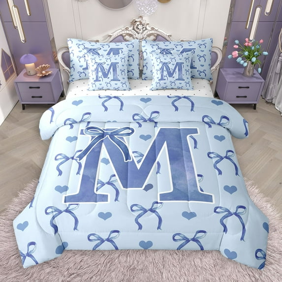 Castle Fairy Women Men Monogrammed Letter Initial M 7-Piece Twin ...