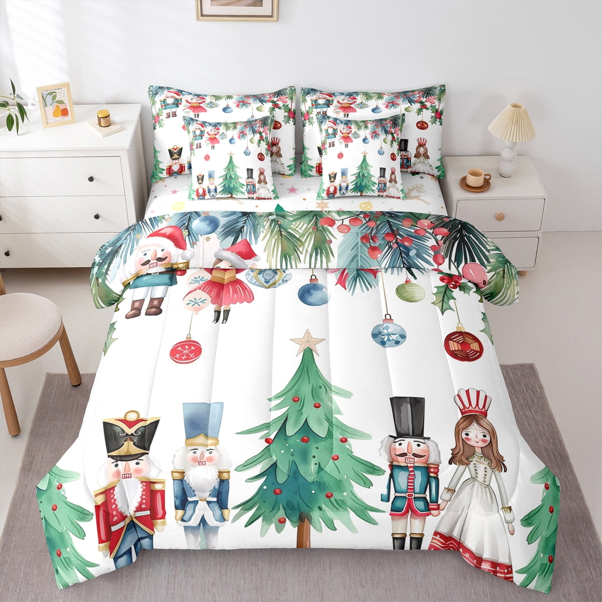 Castle Fairy Xmas Nutcracker Boy Girl 7-Piece Bedding Comforter Set ...