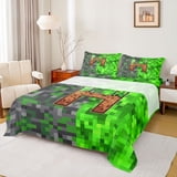Castle Fairy Pixelated Miners Letter H Queen Sheet Sets 4 Pieces for ...