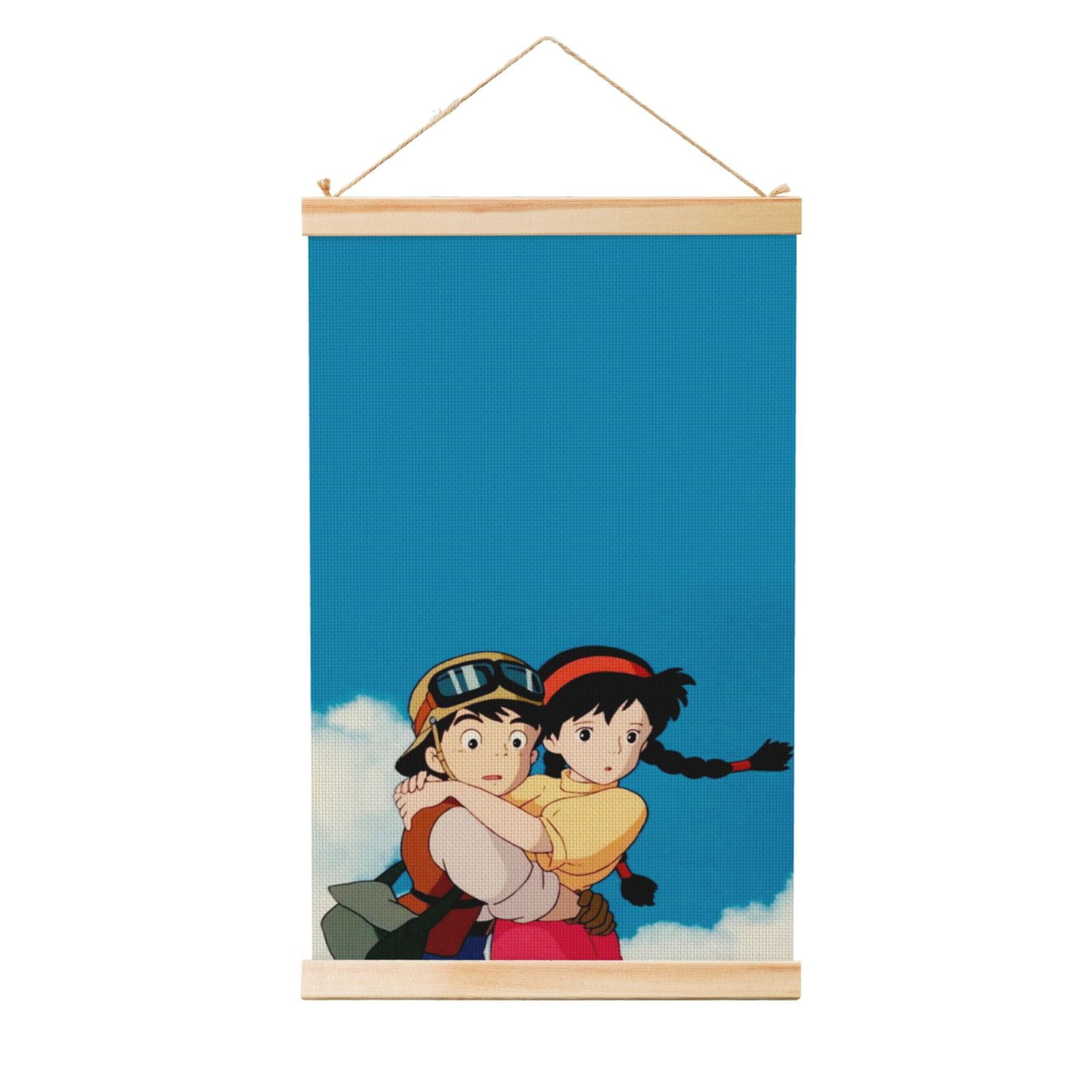 Castle In The Sky Posters Wall Hanging Wooden Shaft Poster Wall Art ...