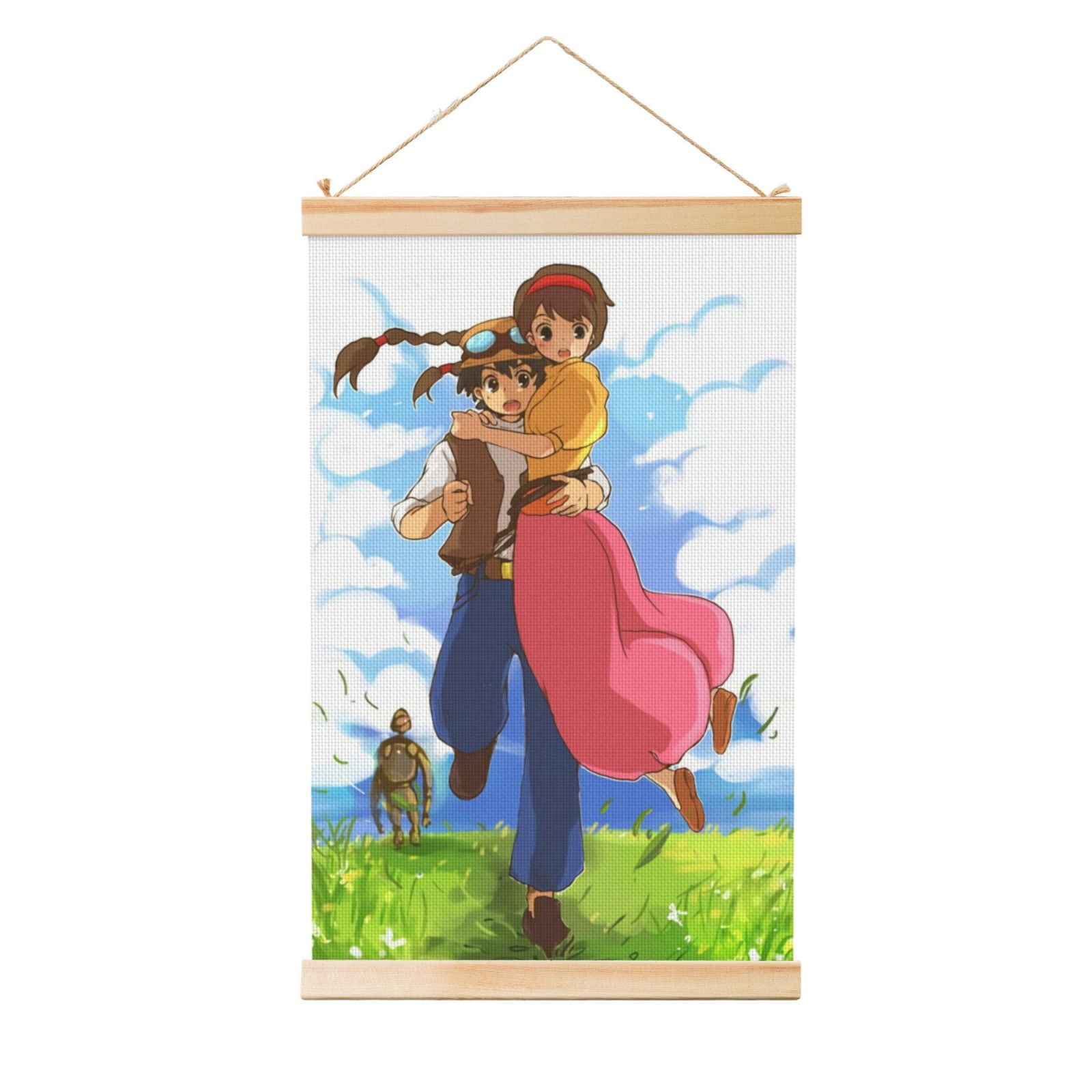 Castle In The Sky Posters Wall Hanging Wooden Shaft Poster Wall Art ...