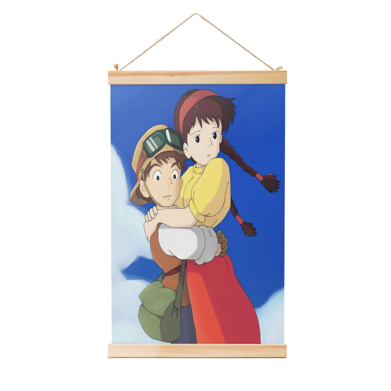 Castle In The Sky Posters Wall Hanging Wooden Shaft Poster Wall Art ...