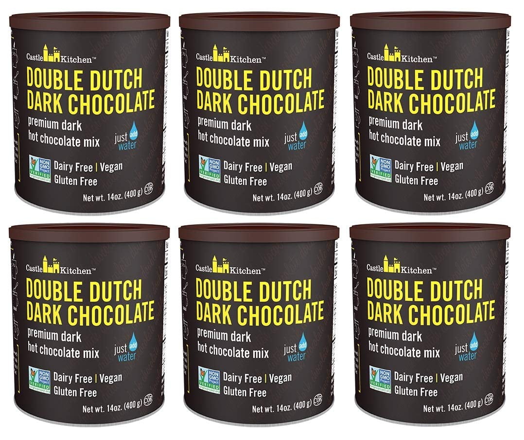 Castle Kitchen Double Decadent Dark Hot Chocolate (6 Pack) Premium ...