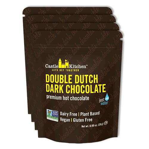 Castle Kitchen Hot Chocolate Sachets (4 Count) - Single Serve On The Go ...