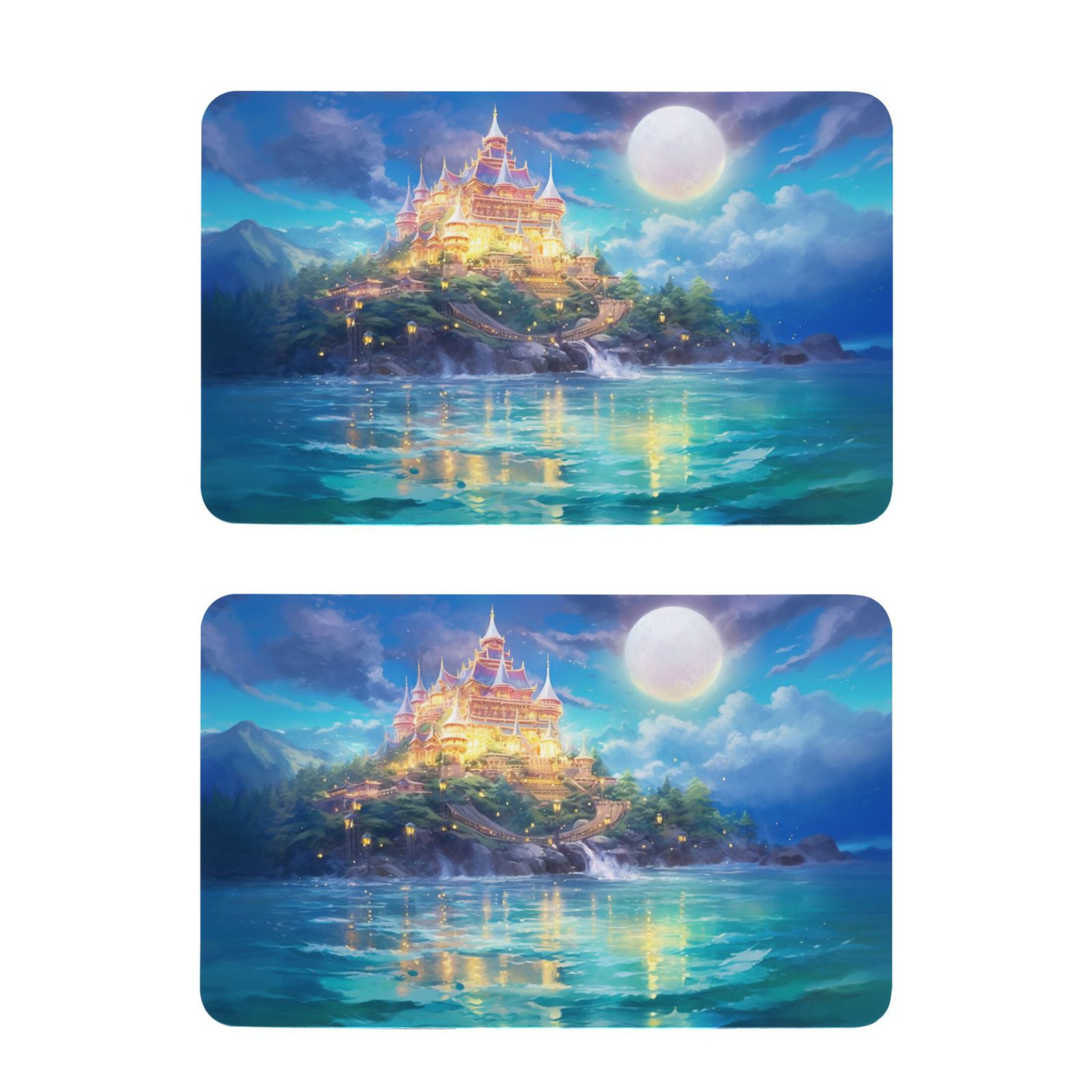 Castle Landscape Fridge Magnetic Sticker Refrigerator Magnets Kitchen ...