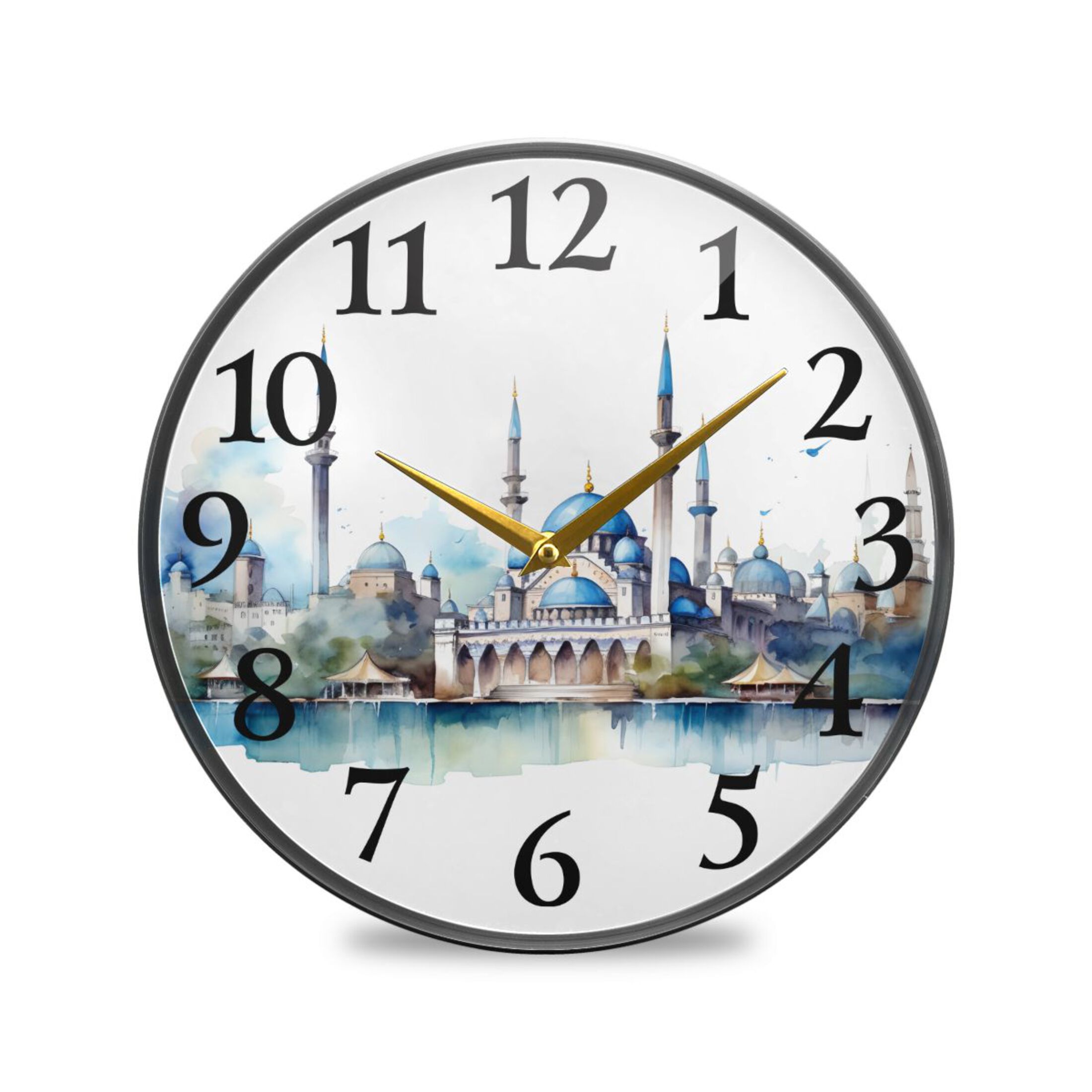 Castle Magic Wall Clocks Battery Operated 11.9 Inch Round Clock Acrylic ...