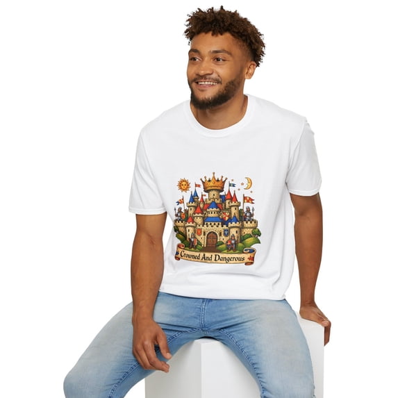 Castle Medieval Royal Fantasy Cute Unisex Softstyle T-Shirt - Walmart.com