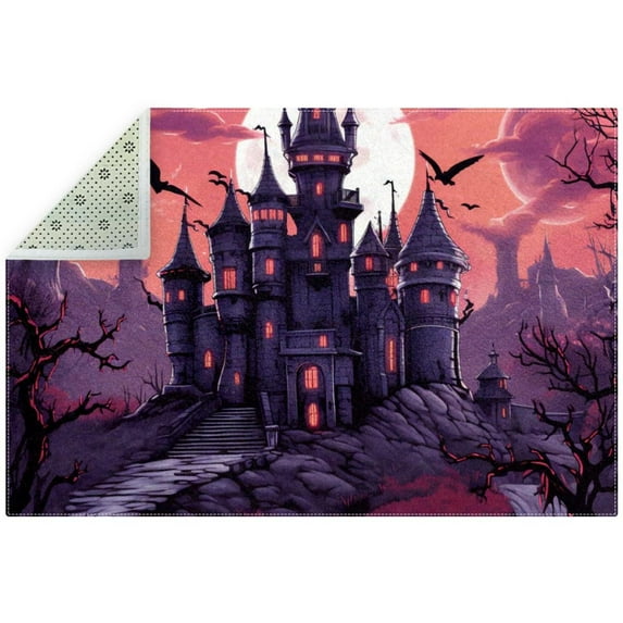 Castle Modern Polyester Door Rug - Indoor/Outdoor Welcome Mat for Home ...