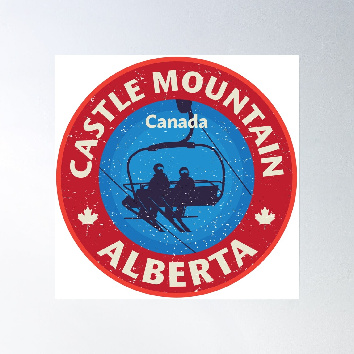 Castle Mountain Resort, Alberta Poster Wall Art, Modern Wall Decor ...