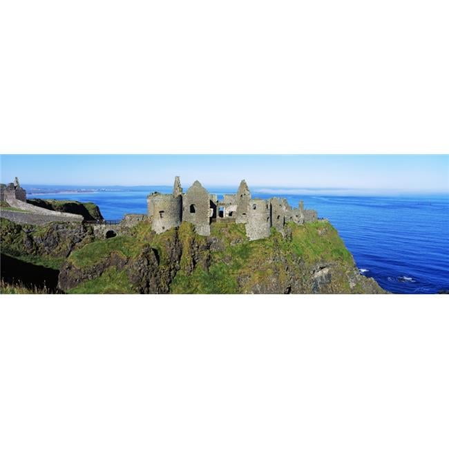 Castle On A Cliff Dunluce Castle County Antrim Northern Ireland Poster ...
