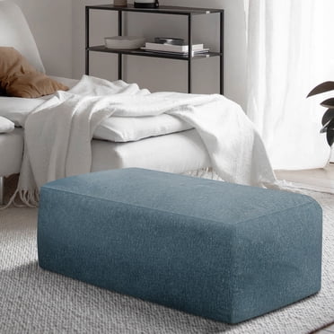 Free Shipping! Creative Co-Op Square Cotton Velvet Pouf Seat, Goldenrod ...