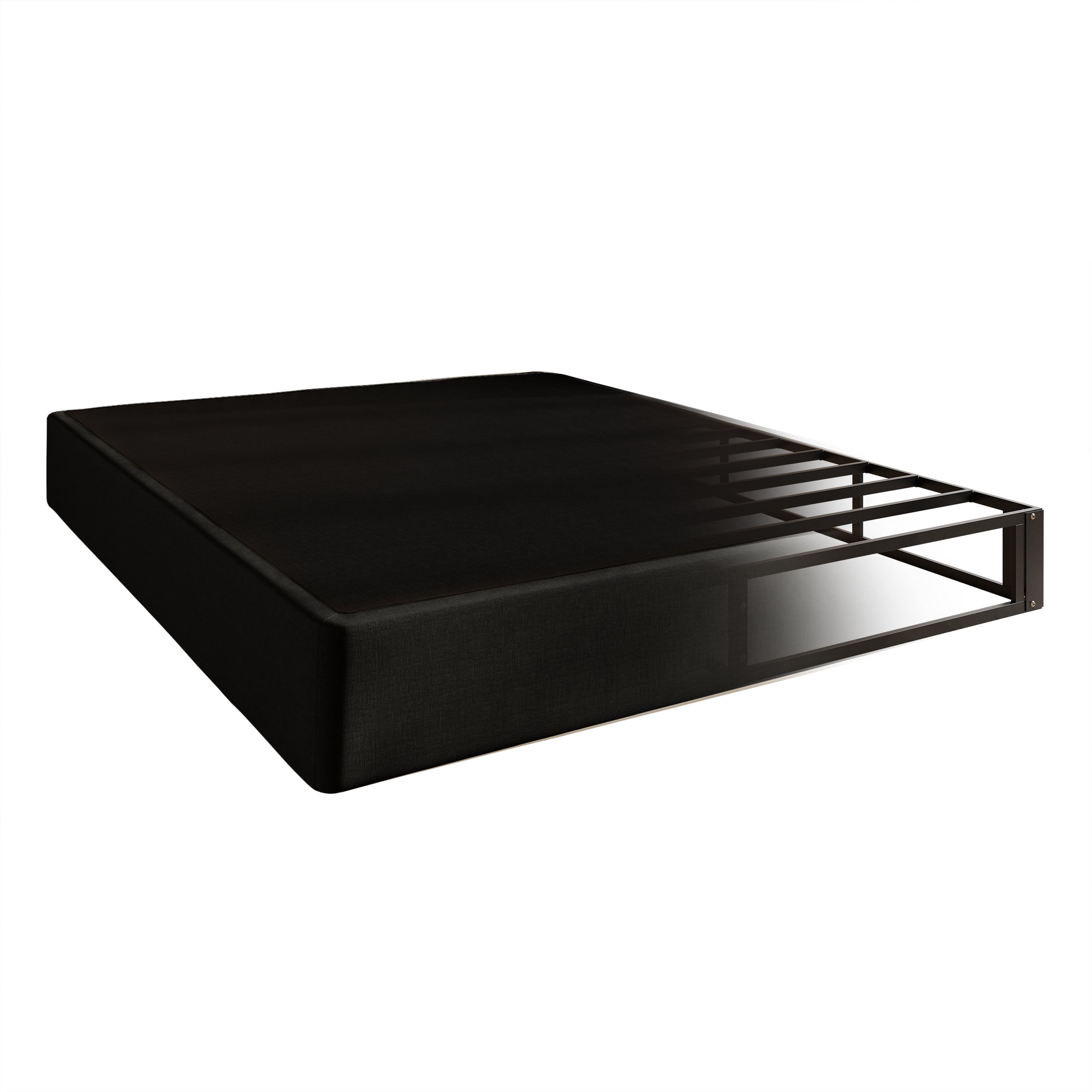 Castle Place 8" Queen Metal Box Spring, Black Linen - Walmart.com
