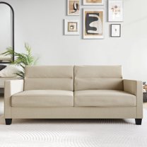 Castle Place Linen Upholstered Sofa, Red - Walmart.com