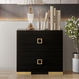 Castle Place Glow Nightstand - Modern Design - Solid Wood - Walmart.com