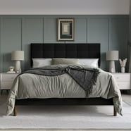 Castle Place Full Size Metal Platform Bed Frame, Modern Geometric Slat ...