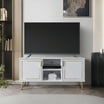 Karin Modern Wood TV Stand for 45 inch TV- Walnut Black - Walmart.com