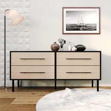Free Shipping! Castle Place Rustic 6 Drawer Wooden Dresser, Light Grey ...