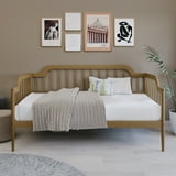 Castle Place Mid-Century Twin Wooden Spindle Daybed, Light Oak ...