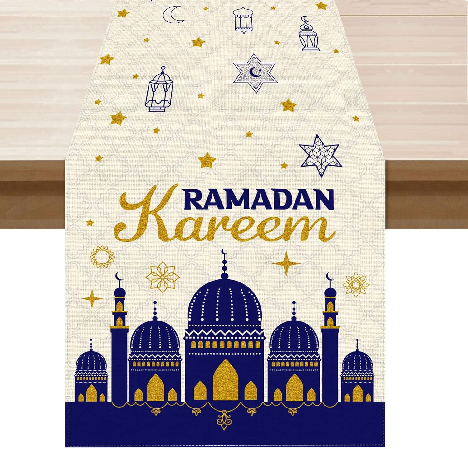 Castle Ramadan Kareem Table Runner Table Decoration for Party Home ...