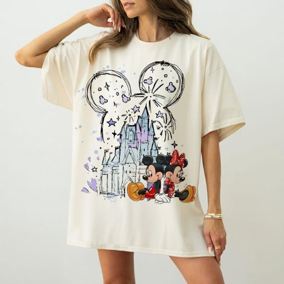 Castle Shirt Retro Magic Kingdom Valentine Style Adult Unisex Vintage ...