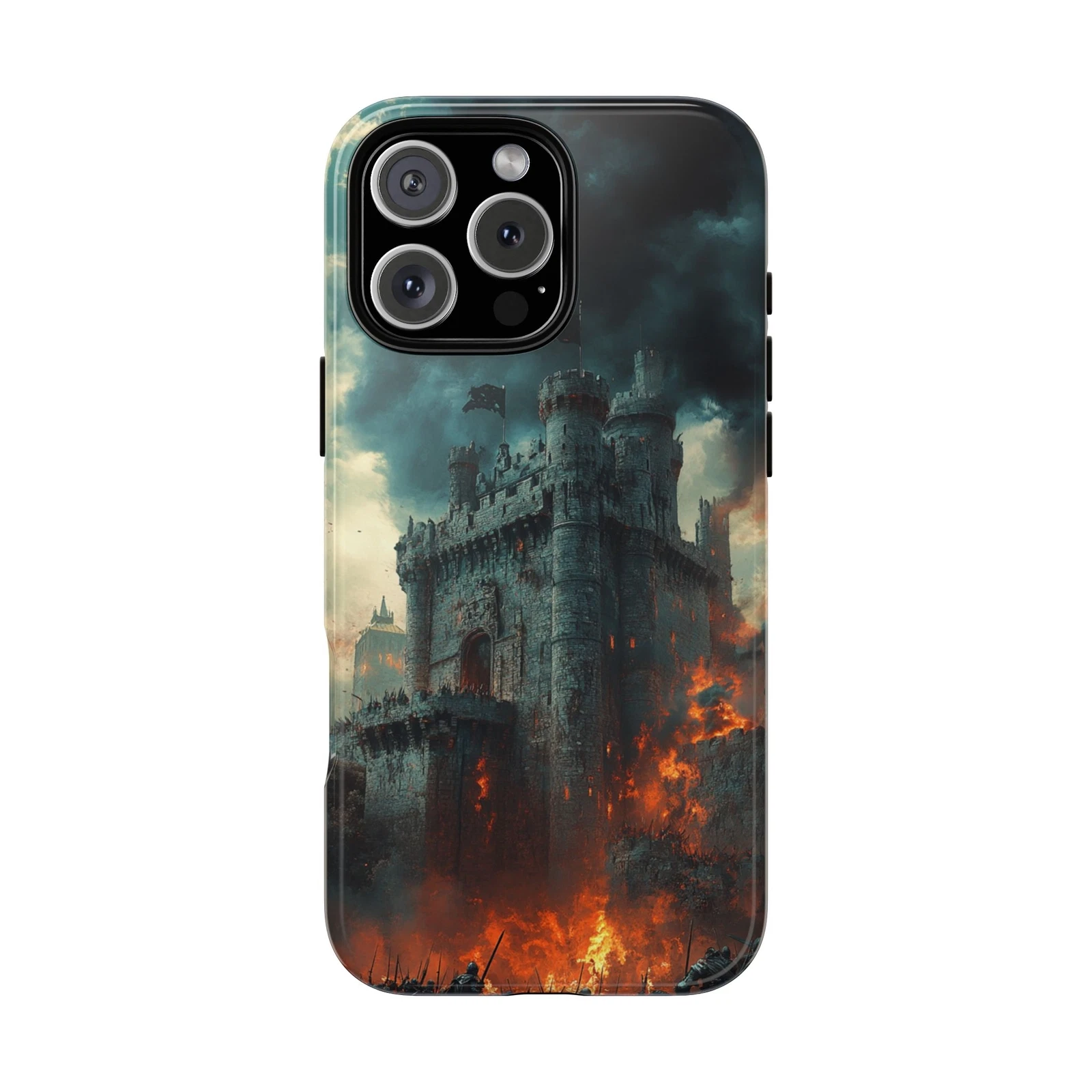 Castle Siege Medieval Battle Artwork Phone Case for iPhone 17 through ...