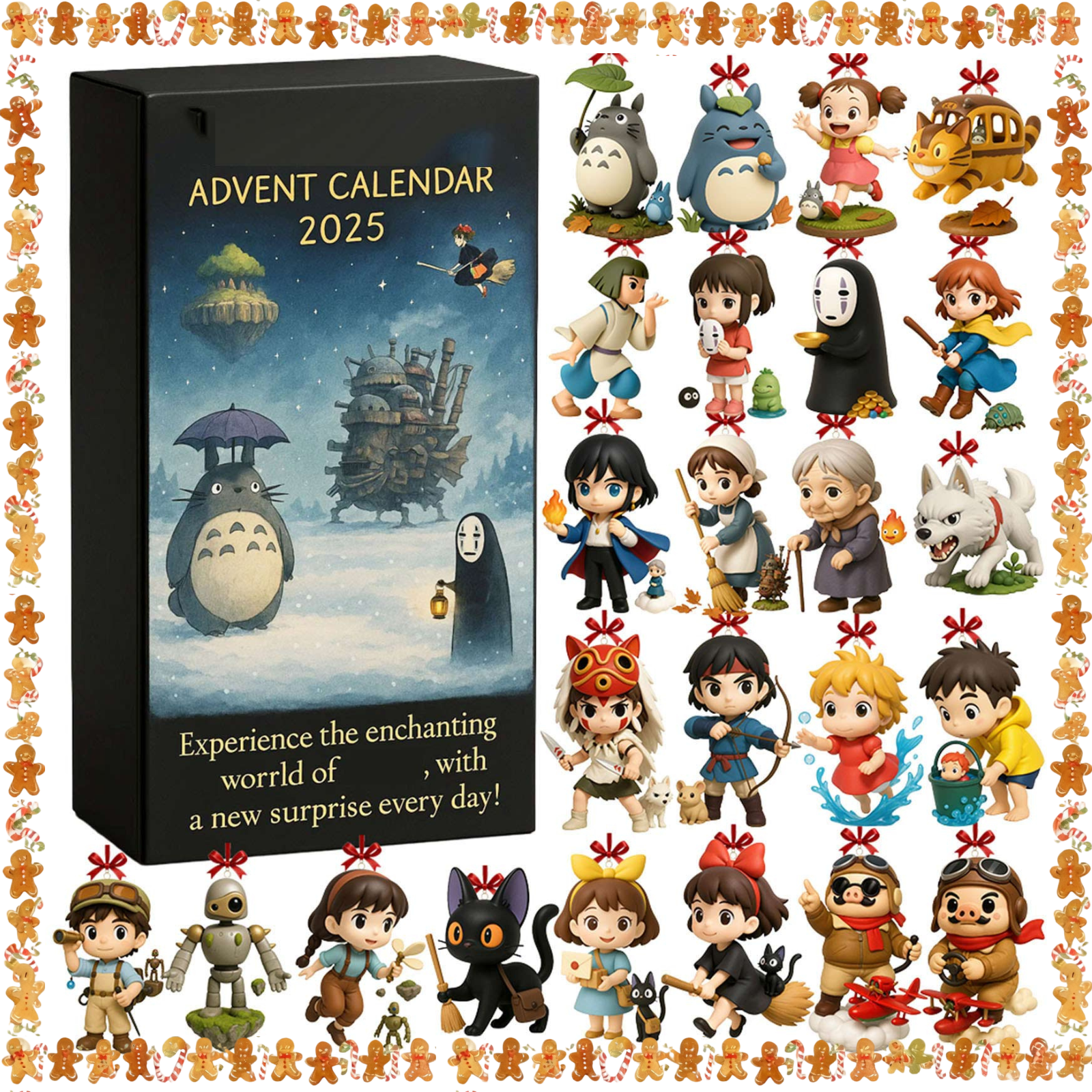 Castle in the Sky Advent Calendar 2025,24 Days of Christmas Countdown ...