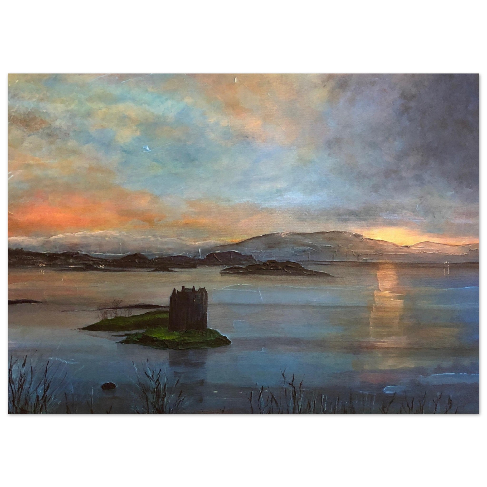 Castle Stalker Twilight | Signed Fine Art Prints By Scottish Artist ...
