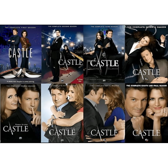 Castle TV Show: Complete Series DVD Box Set, Seasons 1-8 - Walmart.com