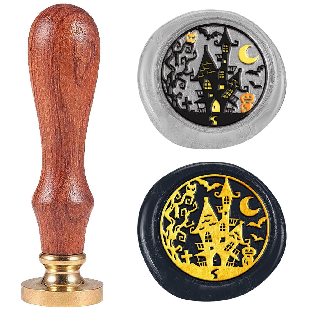 Castle Wax Seal Stamp Vintage Sealing Stamps 1" Removable Brass Head ...