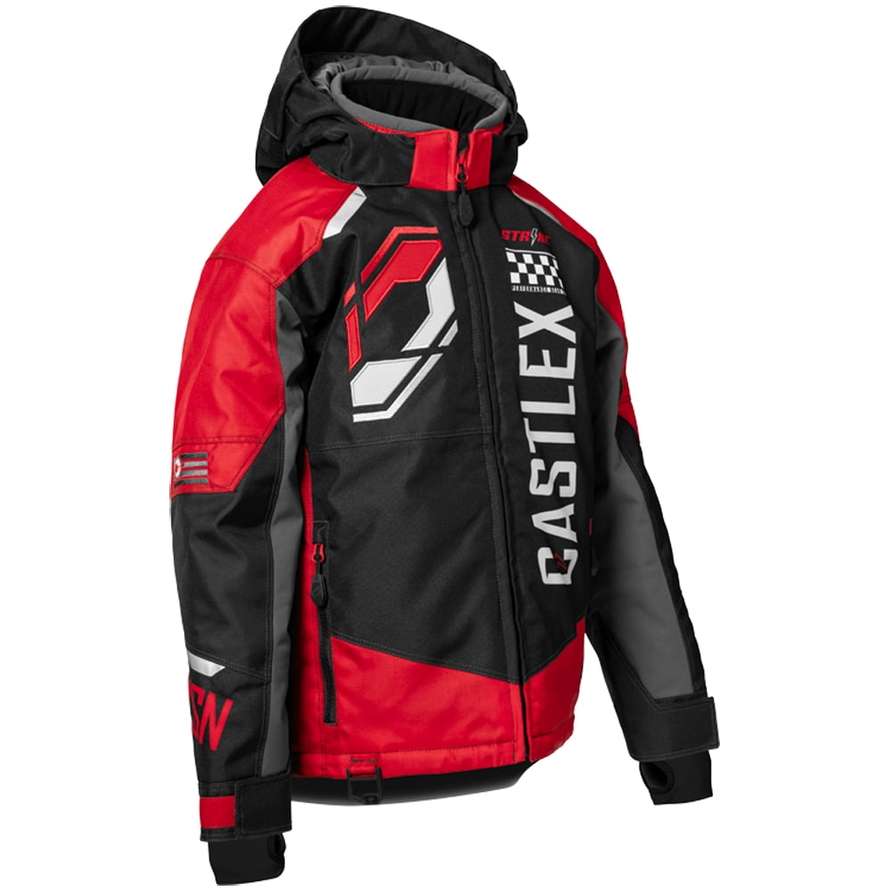 Castle X, 72-8012, Youth Strike G5 Snowmobile Jacket - Red/Black/Silver, Small - Walmart.com