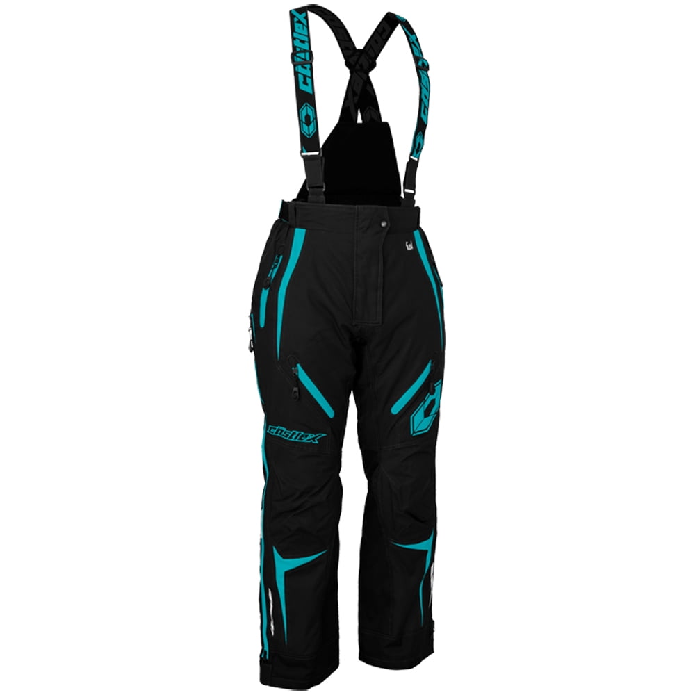 Castle X, 73-3726, Women's Fuel G8 Snowmobile Pant - Black/Turquoise, L ...
