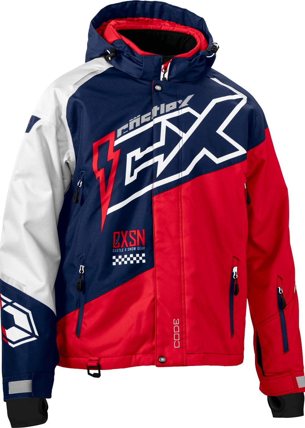 Castle X Code G5 Mens Snow Jacket Navy/Red/White LG - Walmart.com