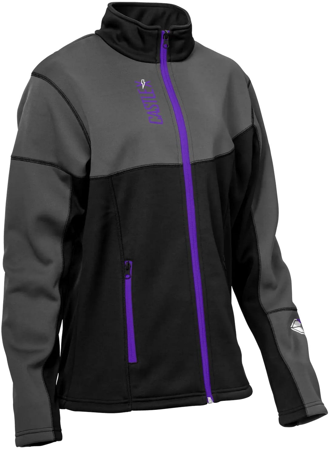 Castle X Fusion G5 Womens Mid-Layer Jacket Grape/Black/Charcoal XXL ...