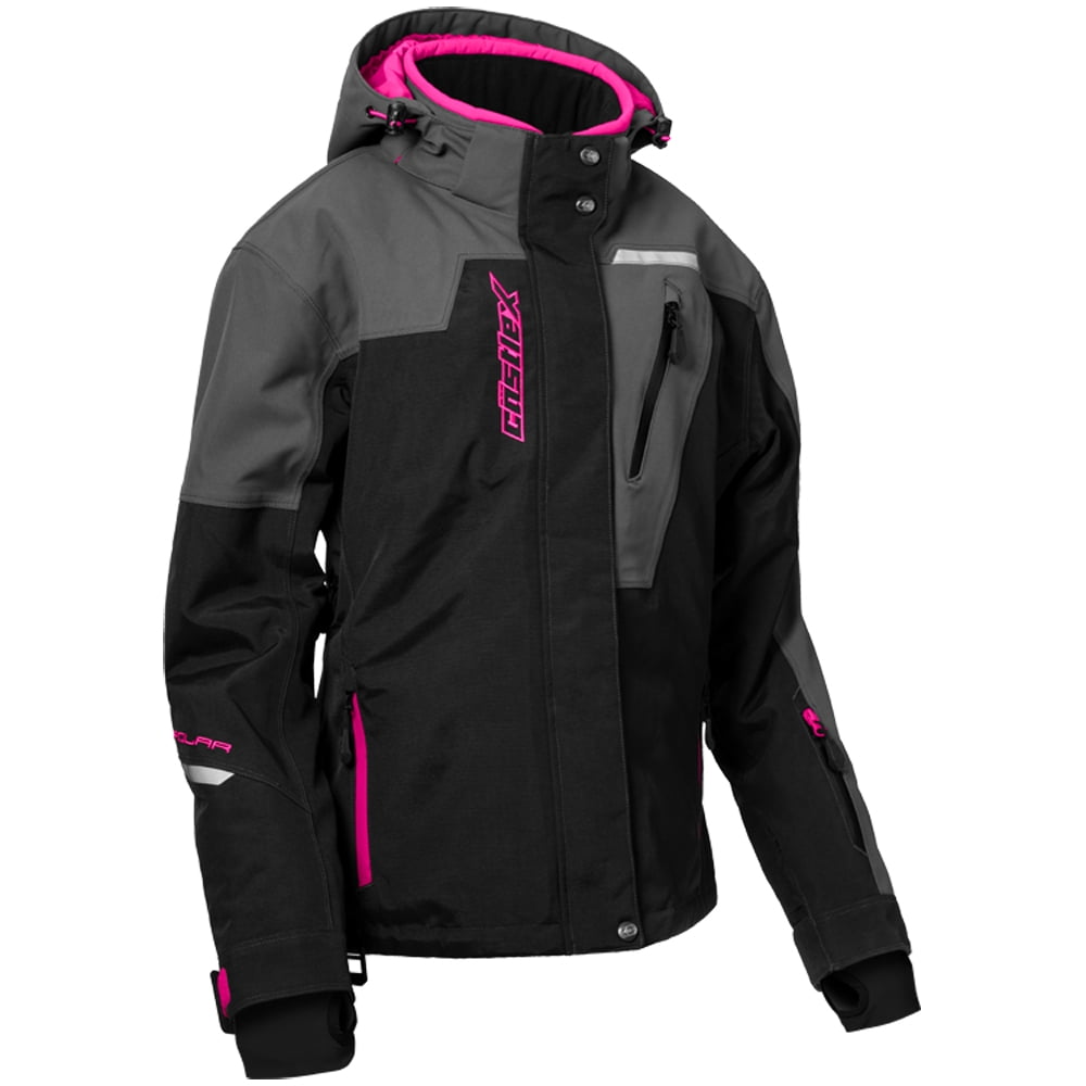 Castle X Polar G2 Womens Snow Jacket Black/Charcoal/Pink Glo LG ...