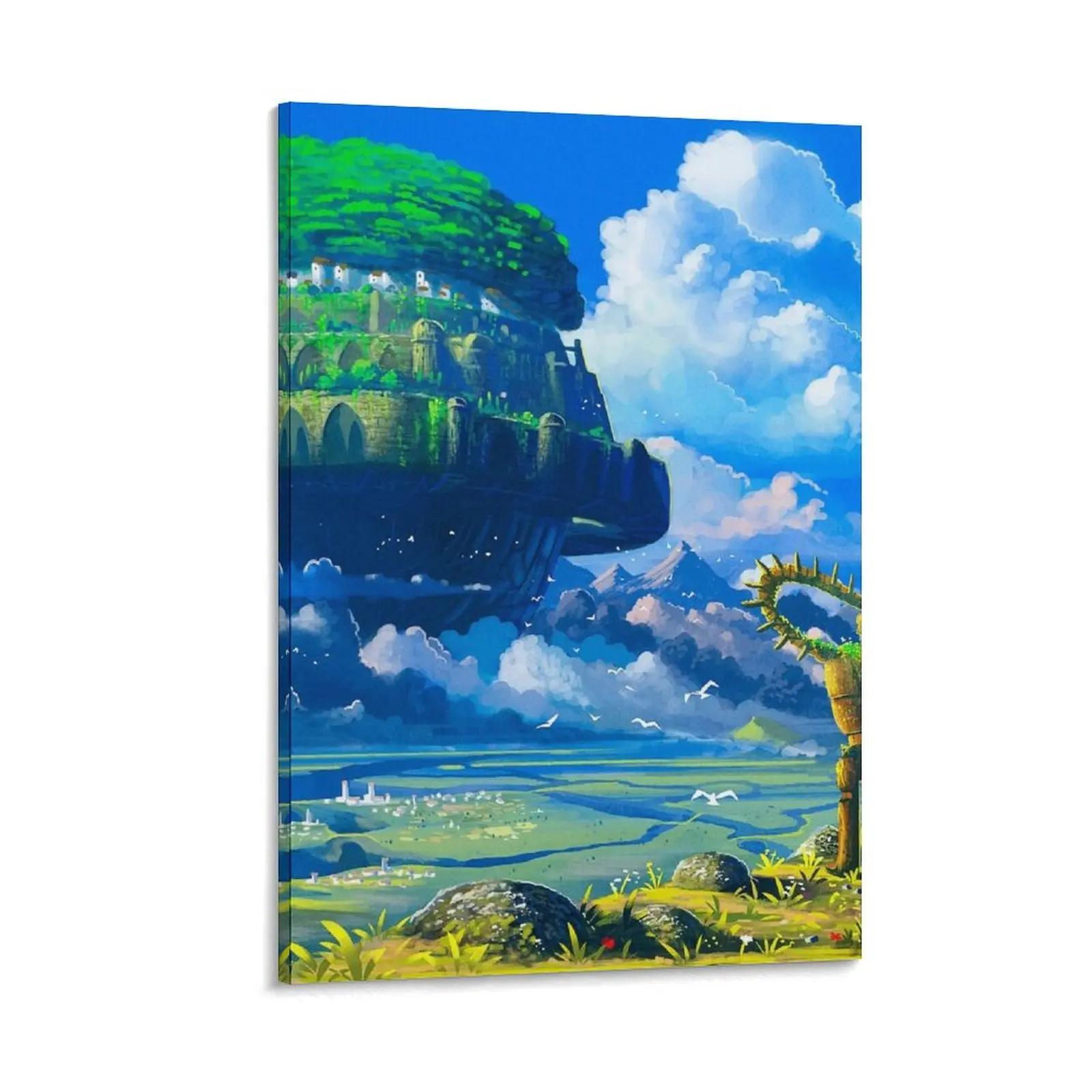 Castle over the clouds Canvas Painting wall decor ration bedroom room ...