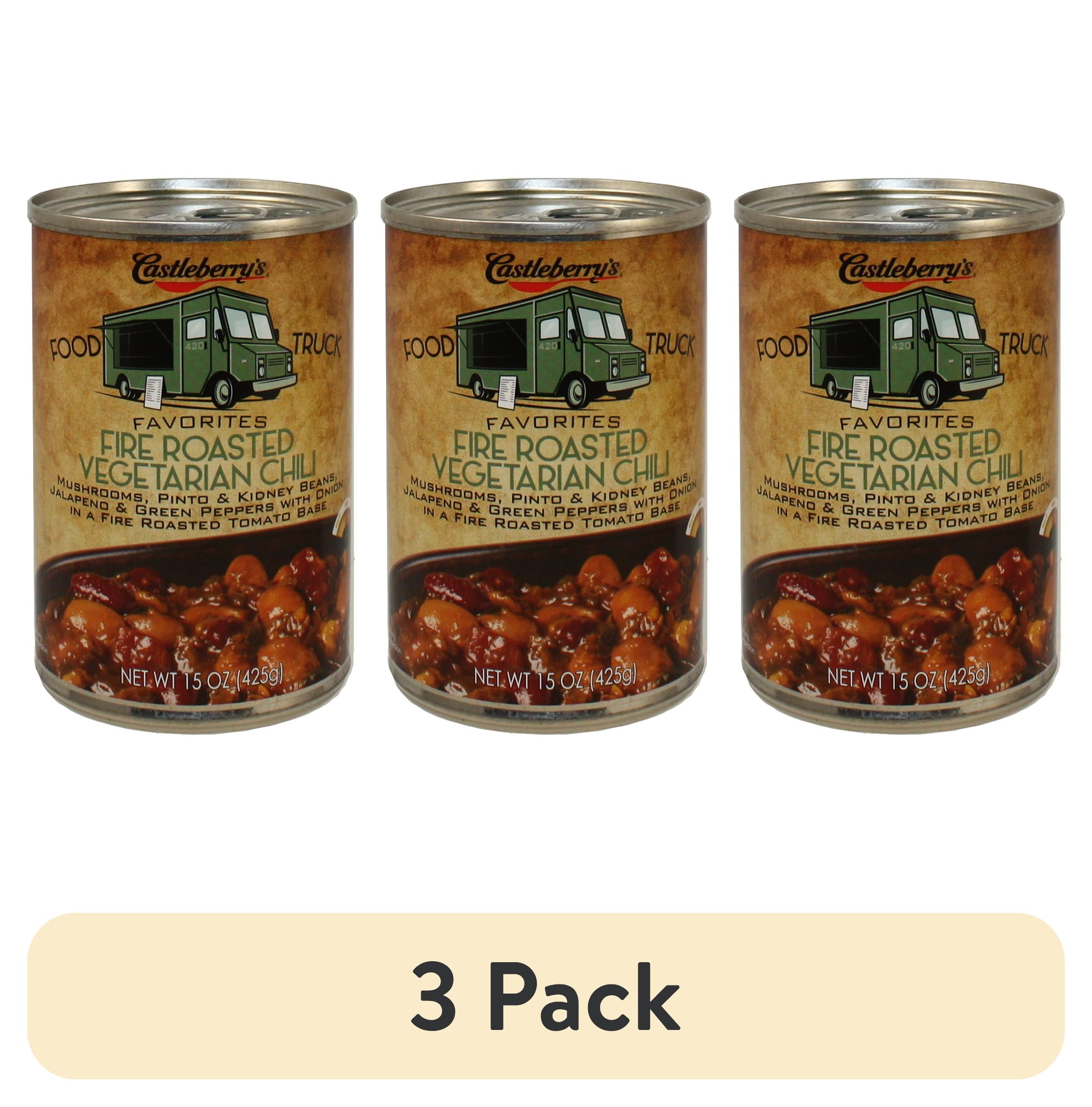 (3 pack) Castleberry's Food Truck Fire Roasted Vegetarian Chili, Chili ...