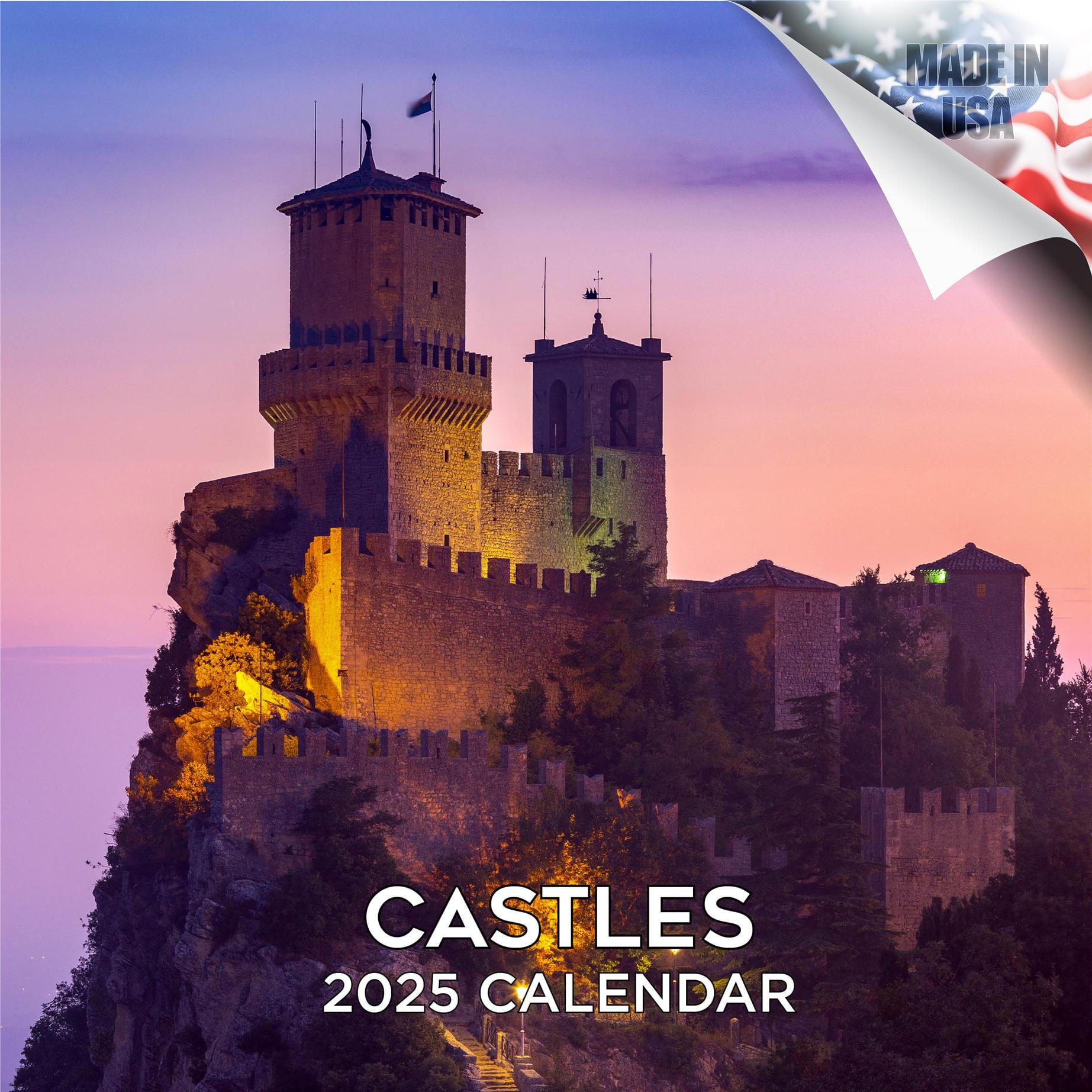 2024 2025 Castles Calendar - Scenic Monthly Wall Calendar - 12 x 24 ...