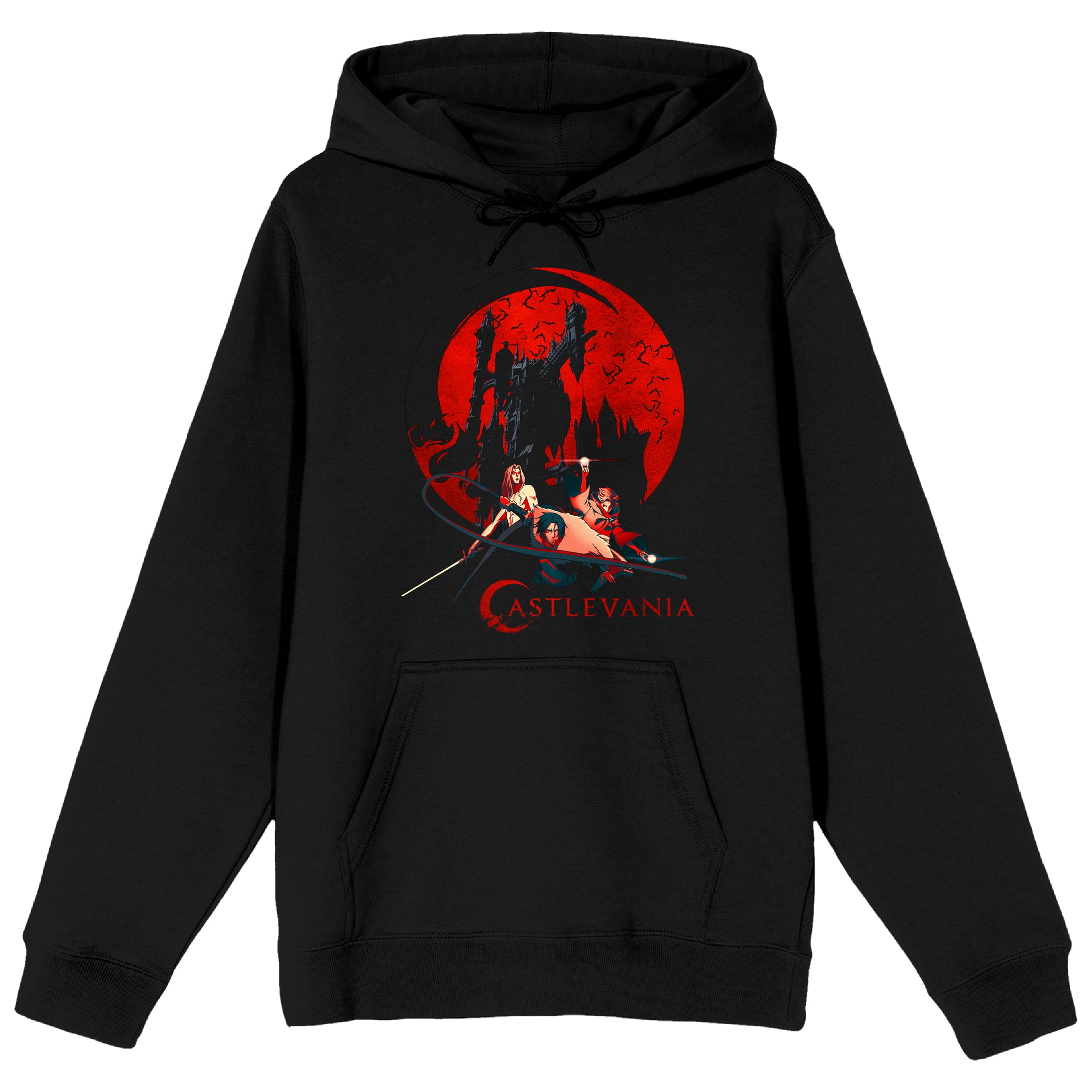 Castlevania Red Moon Character Art Men's Black Sweatshirt-Medium ...