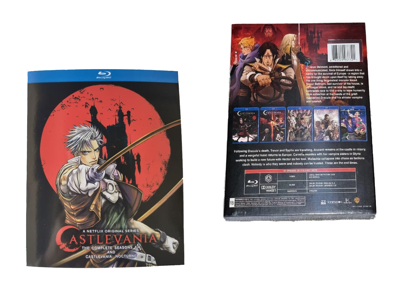 Castlevania The complete series Seasons 1-4 &Nocturne season 1 (BLU-RAY) 7Disc Box Set - Walmart.com