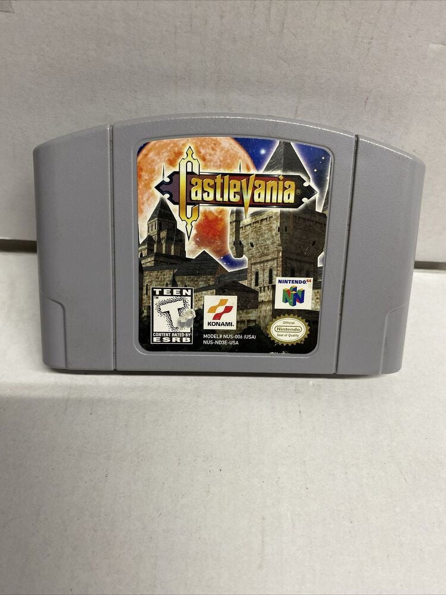 Castlevania game pak 1997 nintendo 64 n64 test- - Walmart.com