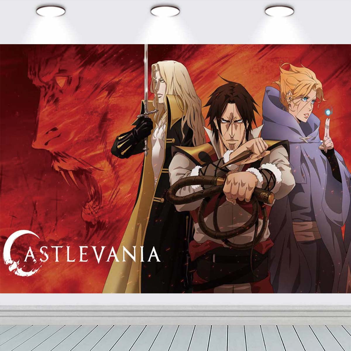 Castlevania school Poster Wall Decor Birthday Banner Backdrop ...