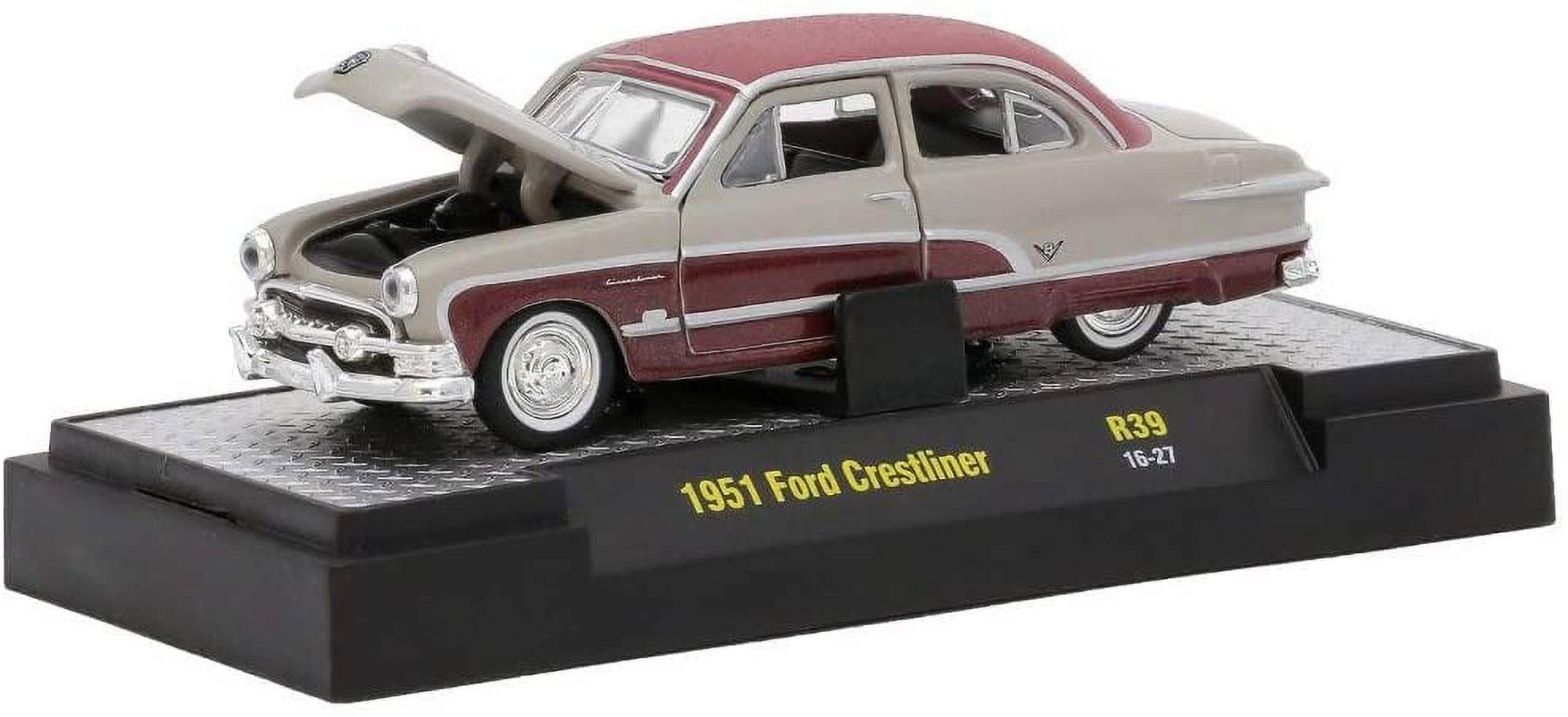 Castline M2 1951 Ford Crestliner, Burgundy Red w/ Beige 32500-39 - 1/64 ...