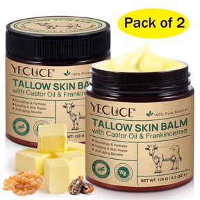 Yecuce Tallow Skin Balm with Castor and Frankincense for Deep ...